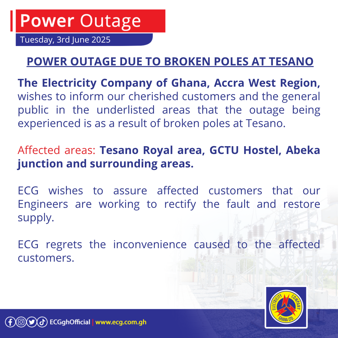Electricity Company of Ghana Ltd - Current Status - Accra West